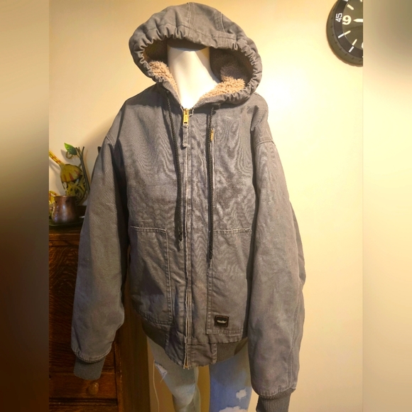 Walls | Jackets & Coats | Walls Workwear Mens Full Zip Gray Canvas ...